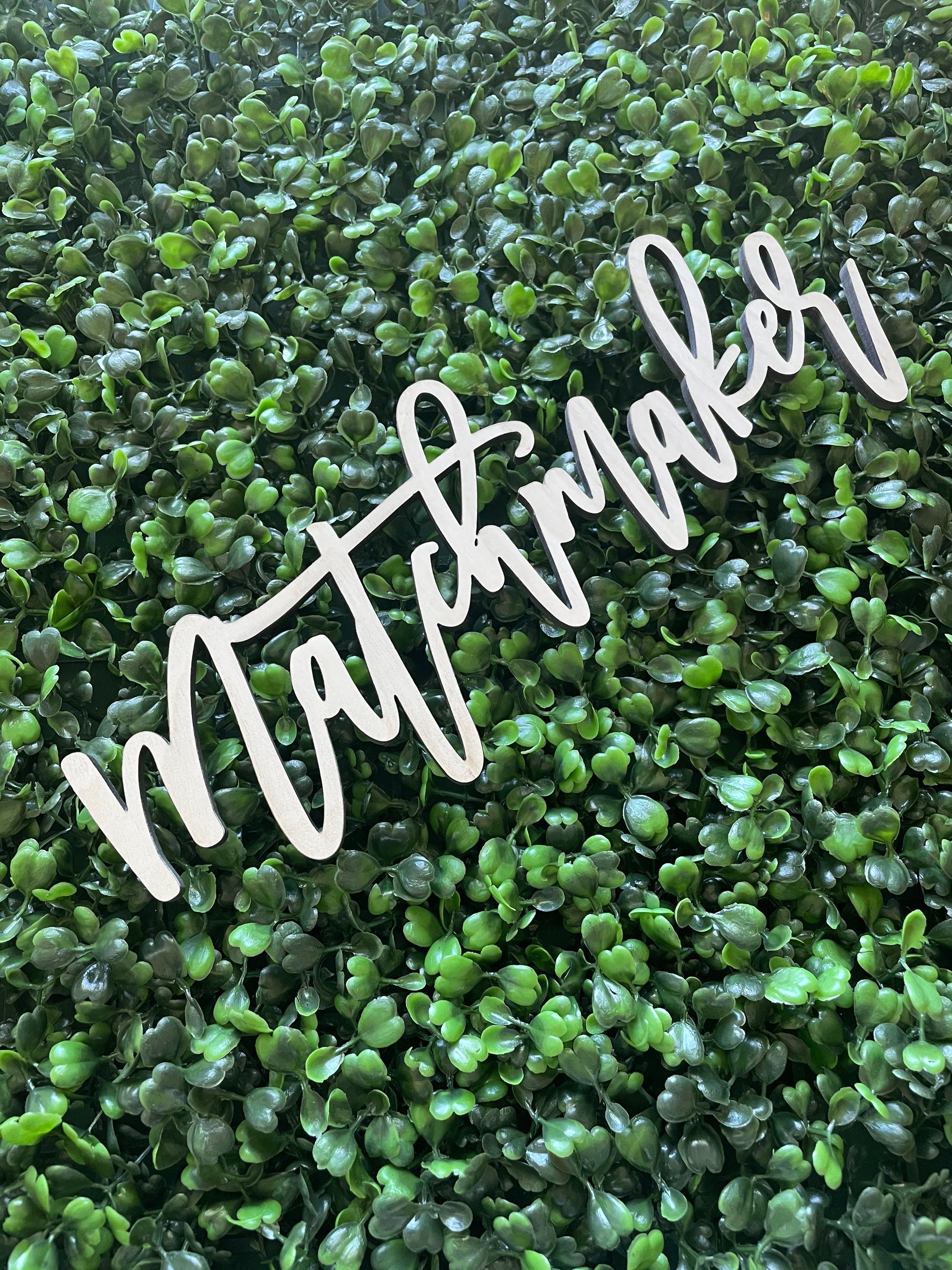 Matchmaker Ii Laser Cut Sign - Etsy