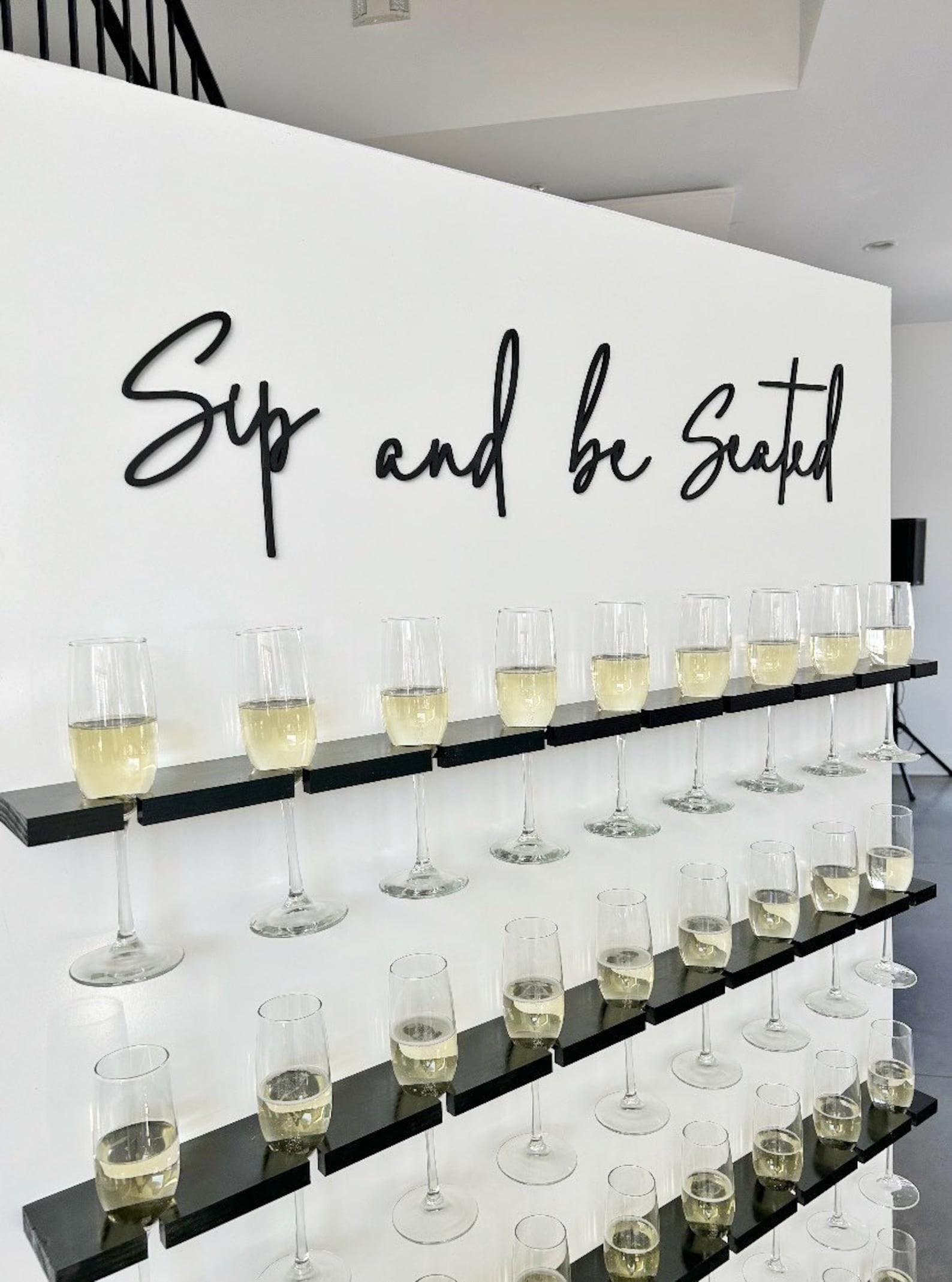 Sip and Be Seated Ii Wedding Sign Champagne Wall Sign Seating Chart ...