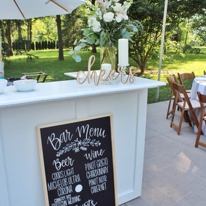Wood Cheers Sign - I - Etsy