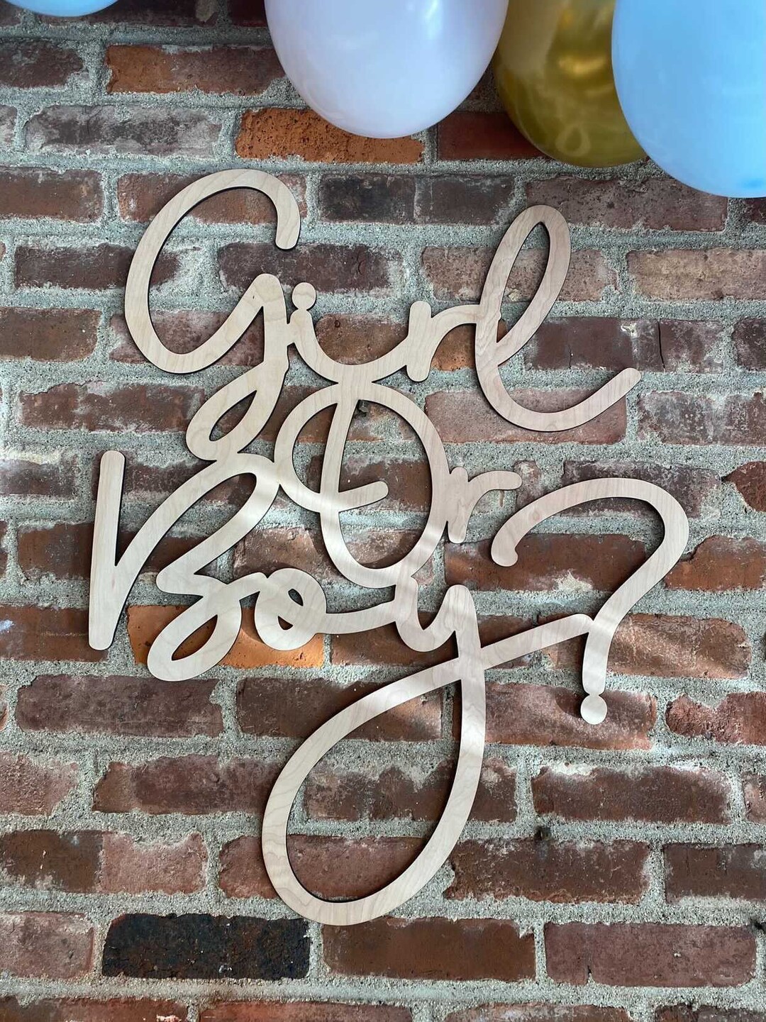 Gender Reveal Sign | Boy OR Girl Sign • - Etsy