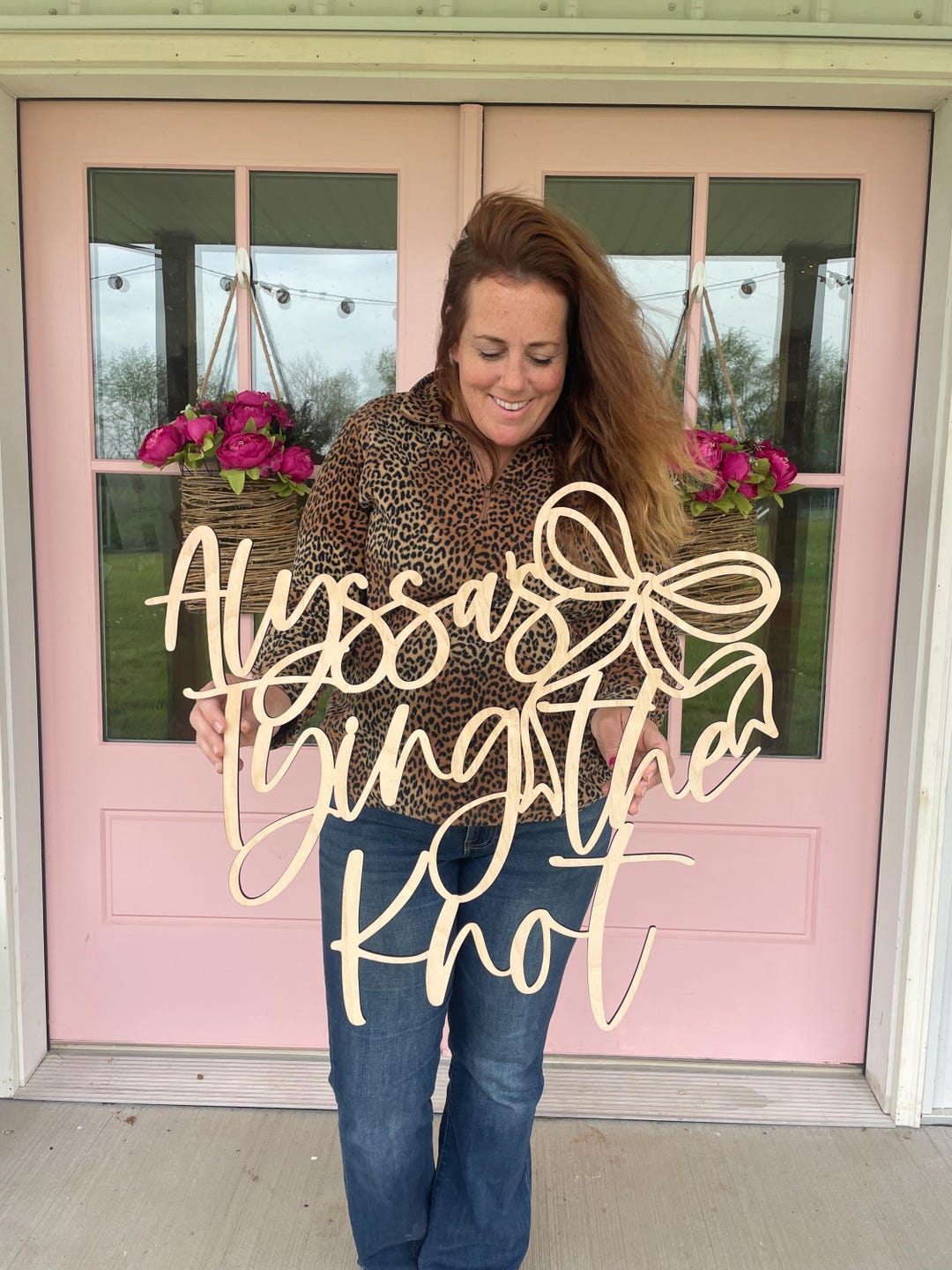 Custom She's Tying the Knot Sign: Bridal Shower Decor - Etsy