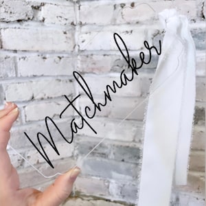 Matchmaker Acrylic Tag - Etsy