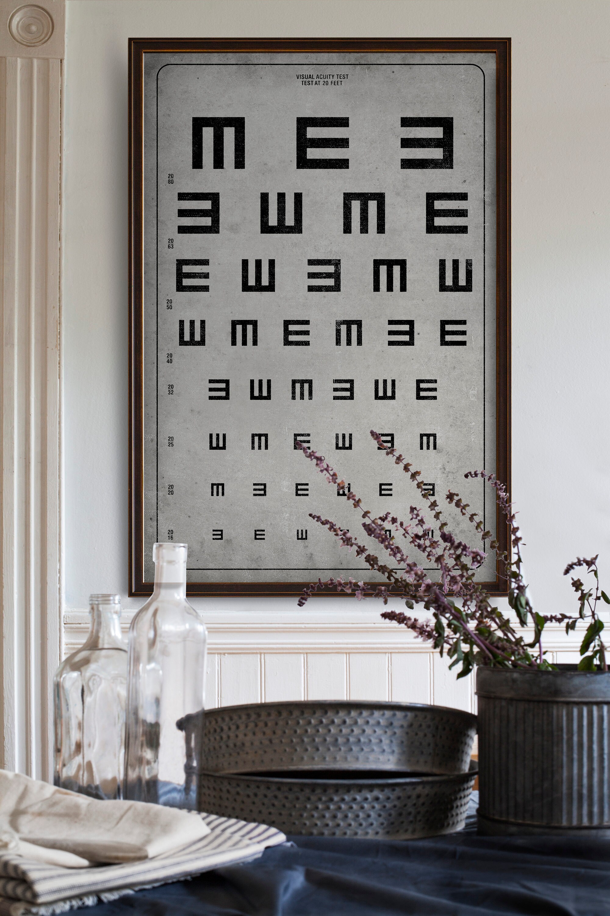 Vintage Vision Tumbling e Vision Chart 20th - Etsy