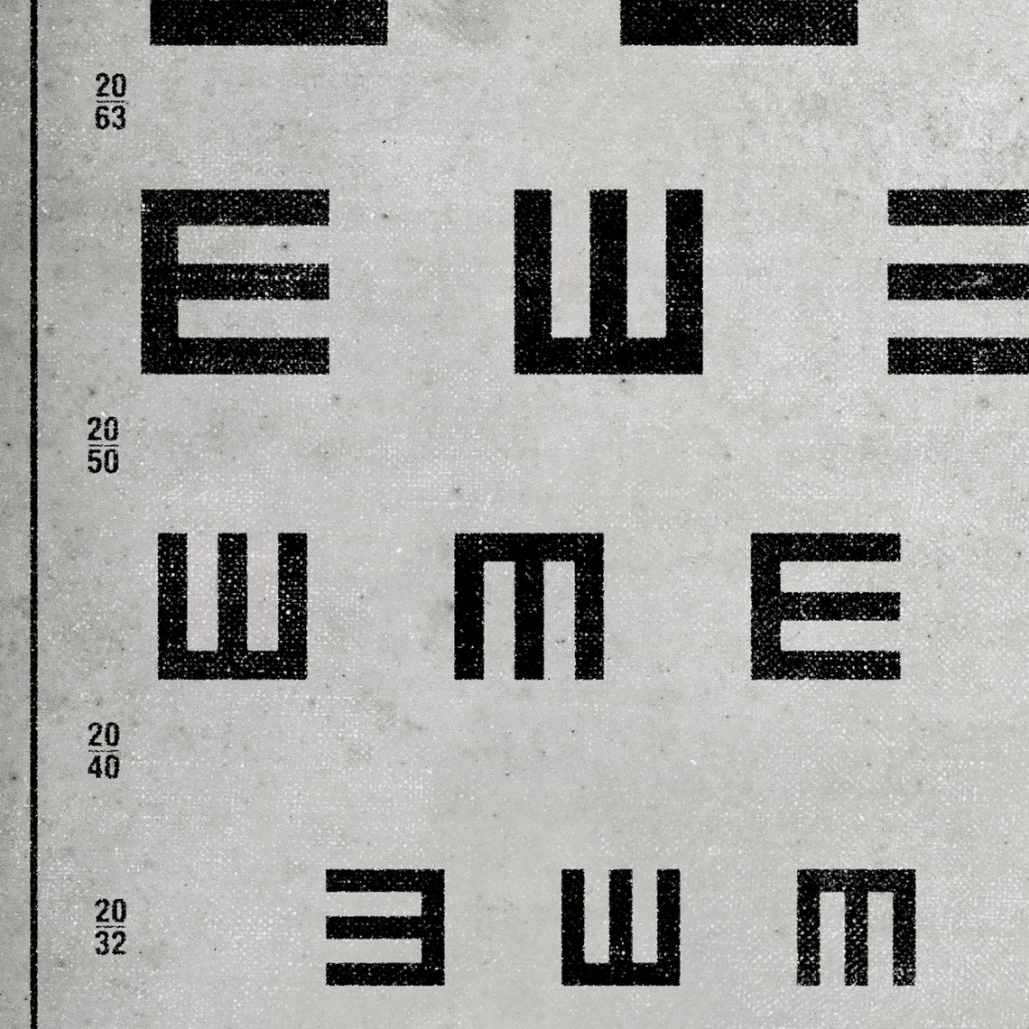 Vintage Vision Tumbling e Vision Chart 20th | Etsy