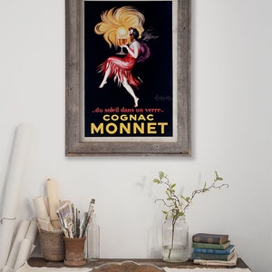 Cognac Monnet, Vintage Poster Art, Wall Art, Vintage Wall Art, Vintage ...