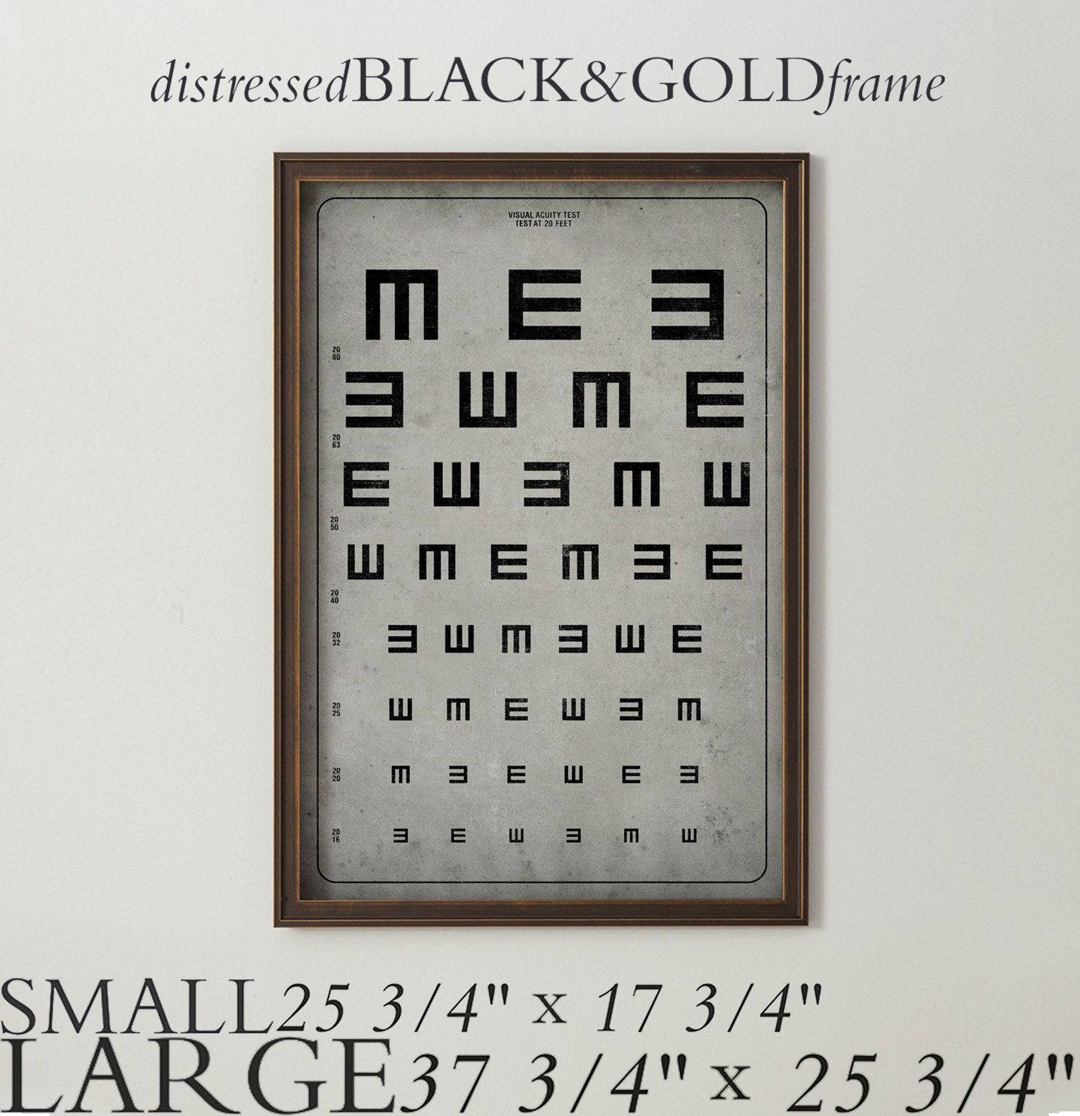 Vintage Vision Tumbling e Vision Chart 20th - Etsy