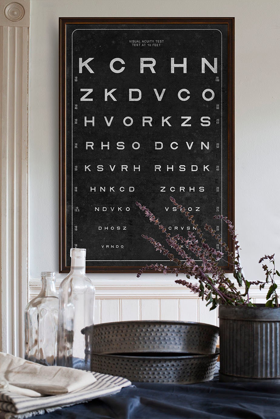 Vision Chart Sloan Vision Chart 20th Century Anniversary - Etsy
