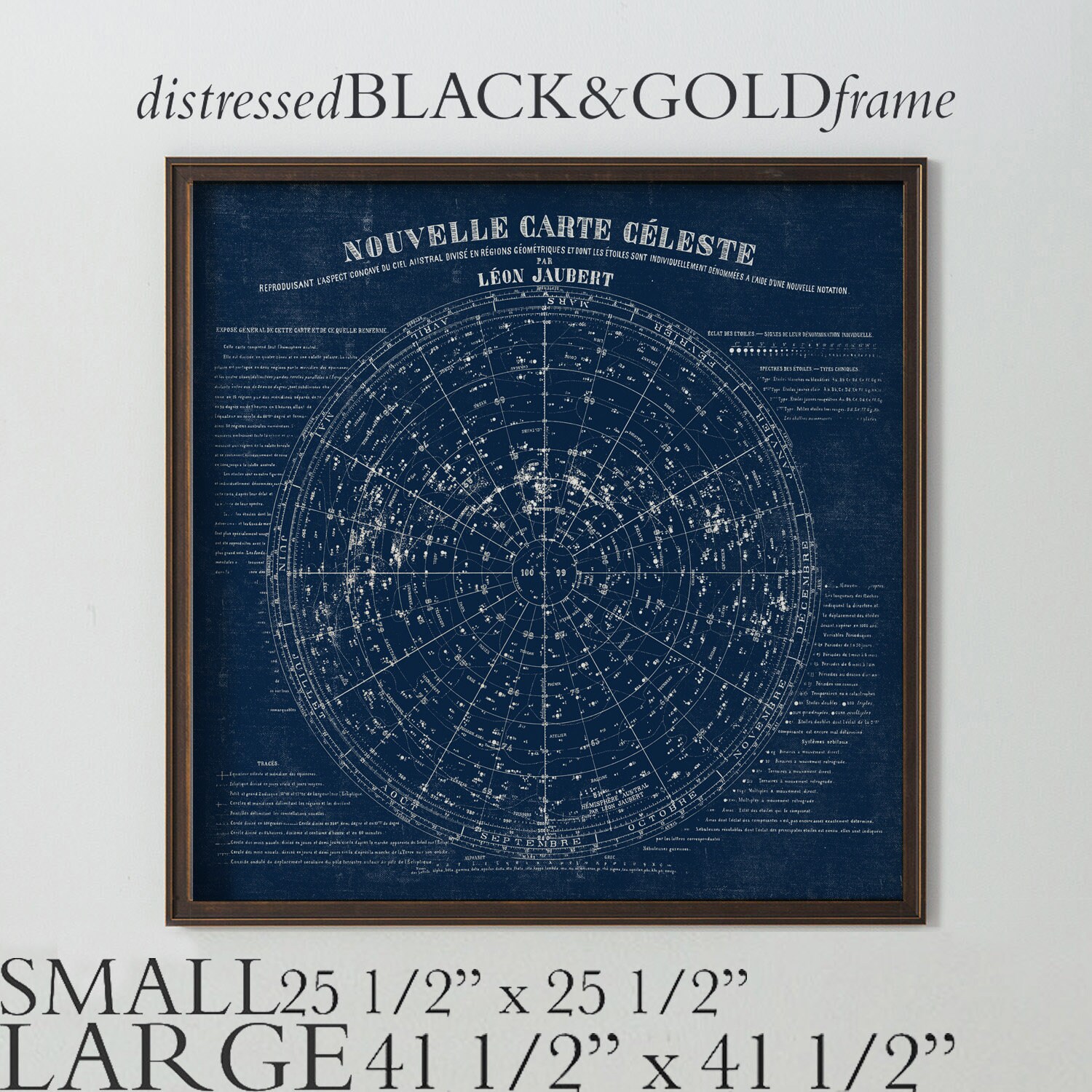 French Star Map Nouvelle Carte Céleste | Etsy