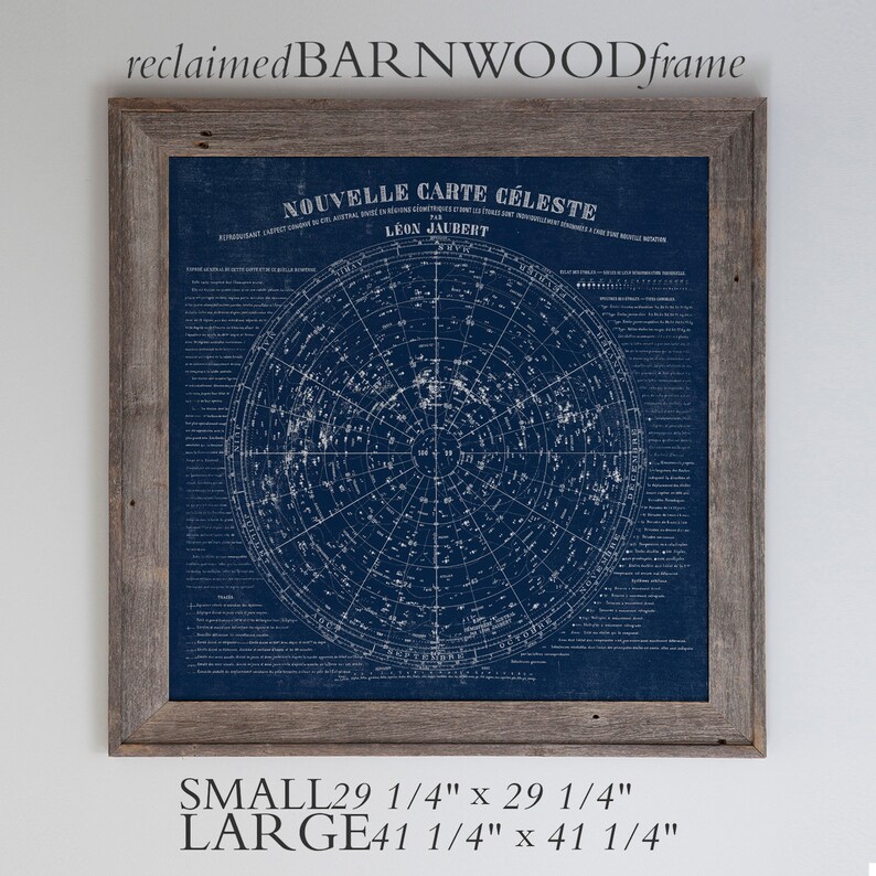 French Star Map Nouvelle Carte Céleste Anniversary Gift for - Etsy