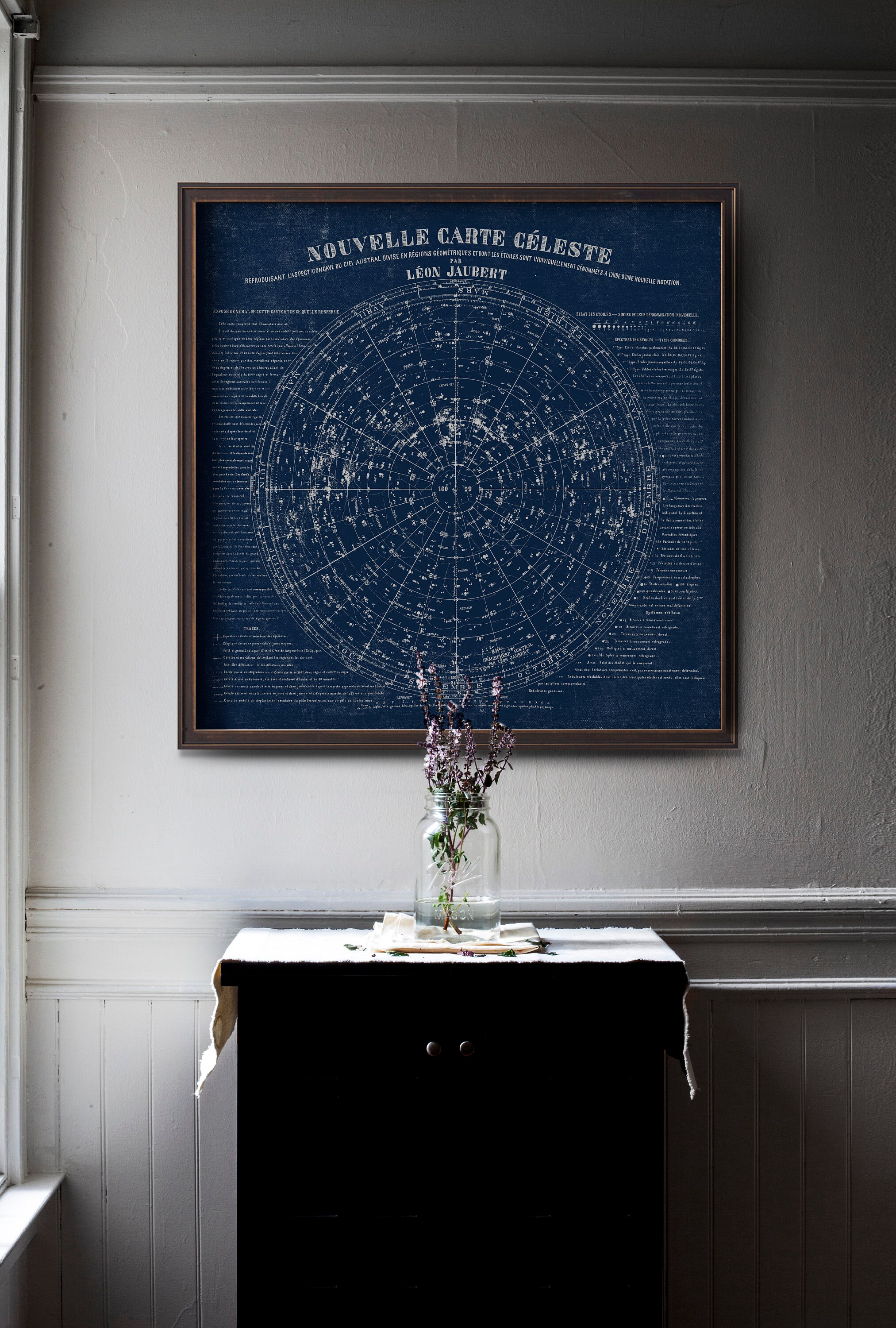 French Star Map Nouvelle Carte Céleste | Etsy