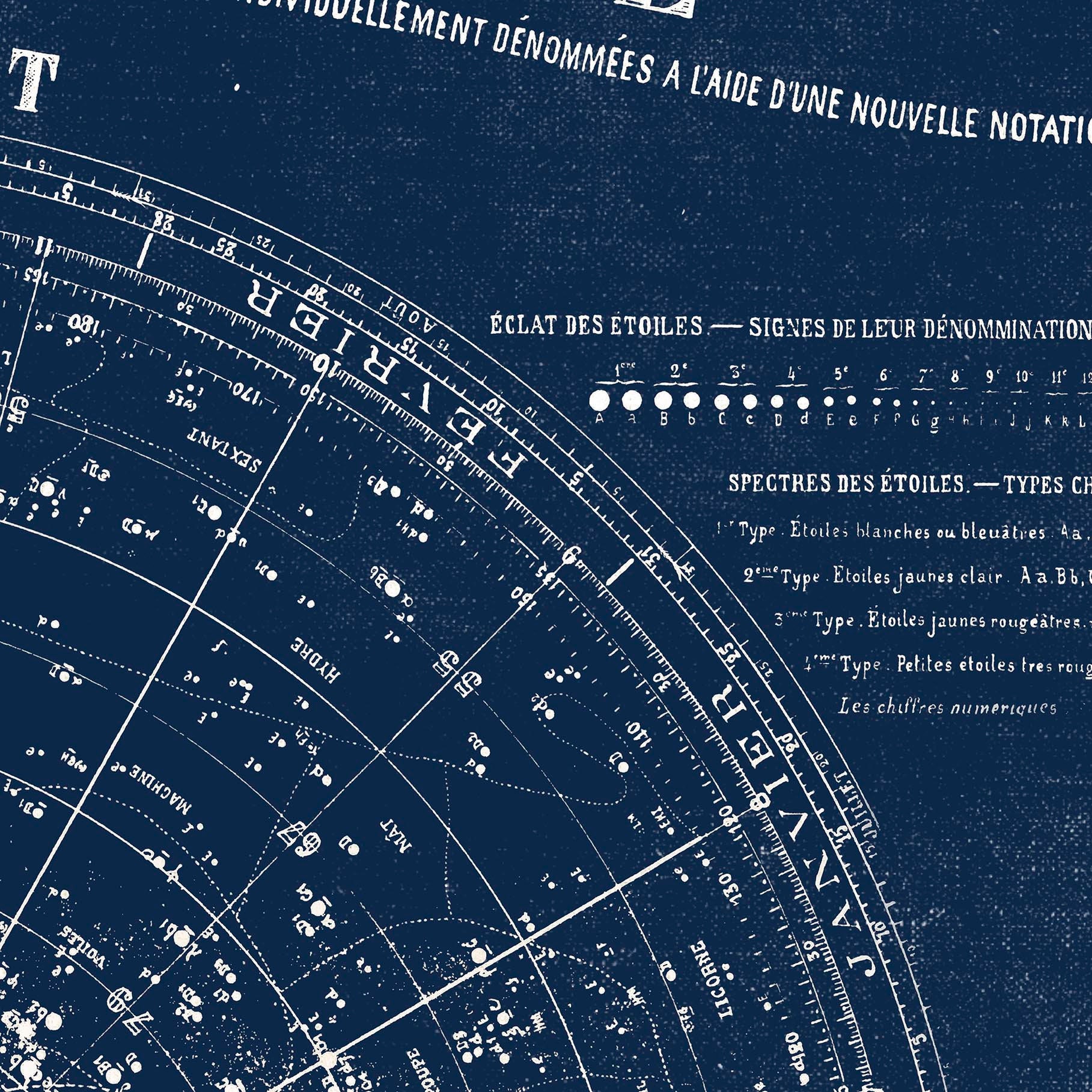 French Star Map Nouvelle Carte Céleste | Etsy