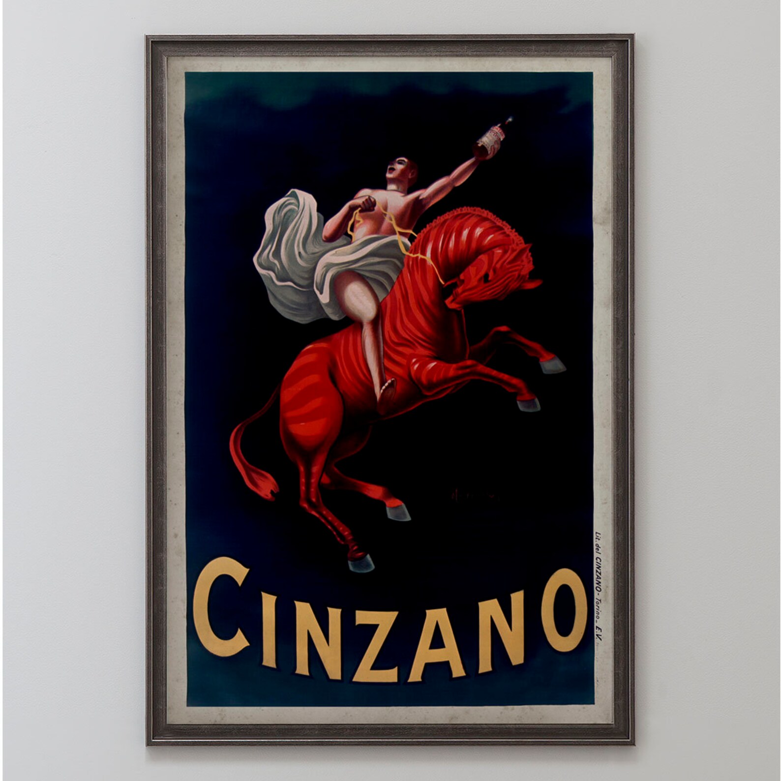 Cinzano Italian Advertisement Vintage Poster Art Wall Art - Etsy