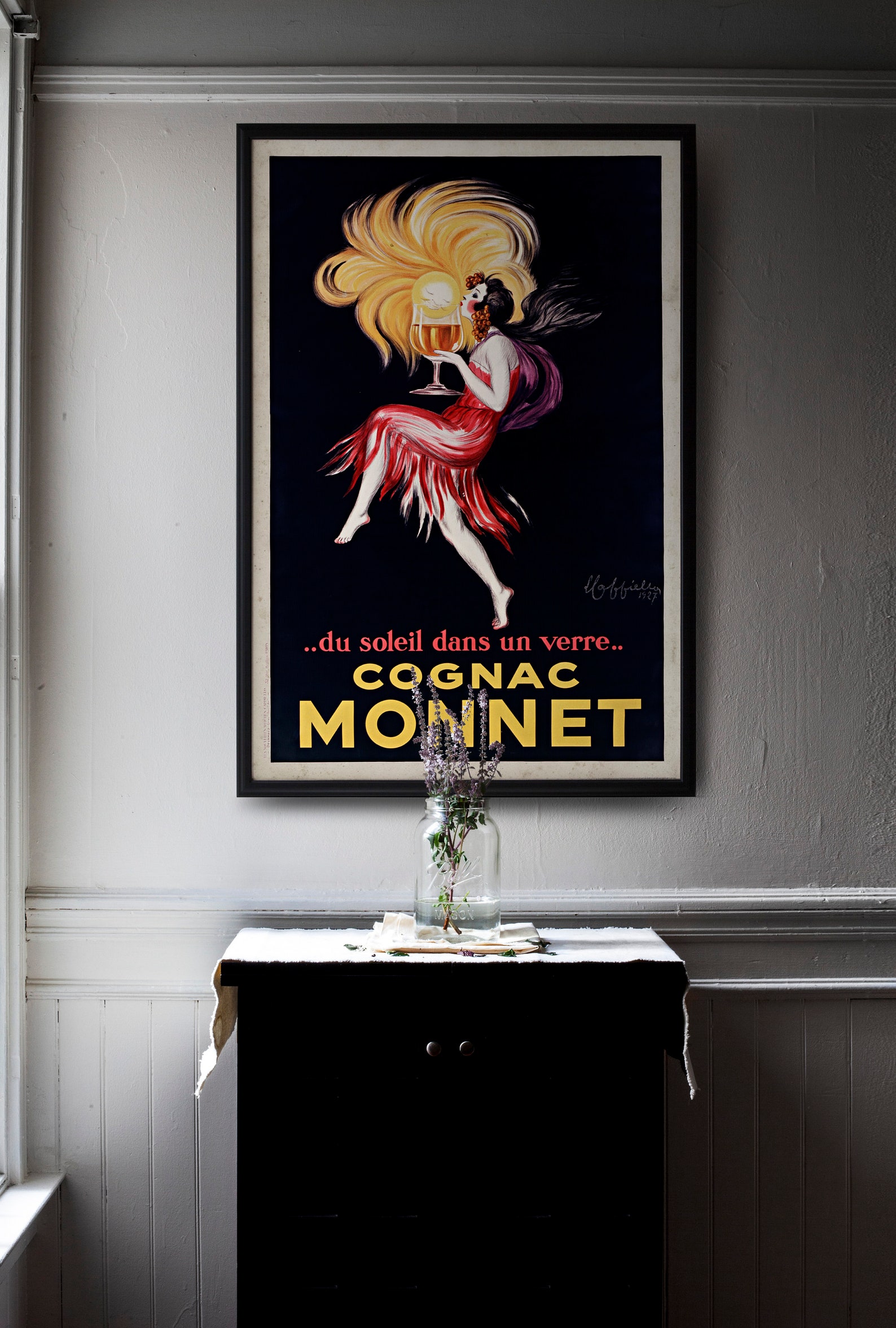 Cognac Monnet Vintage Poster Art Wall Art Home Decor Frame - Etsy