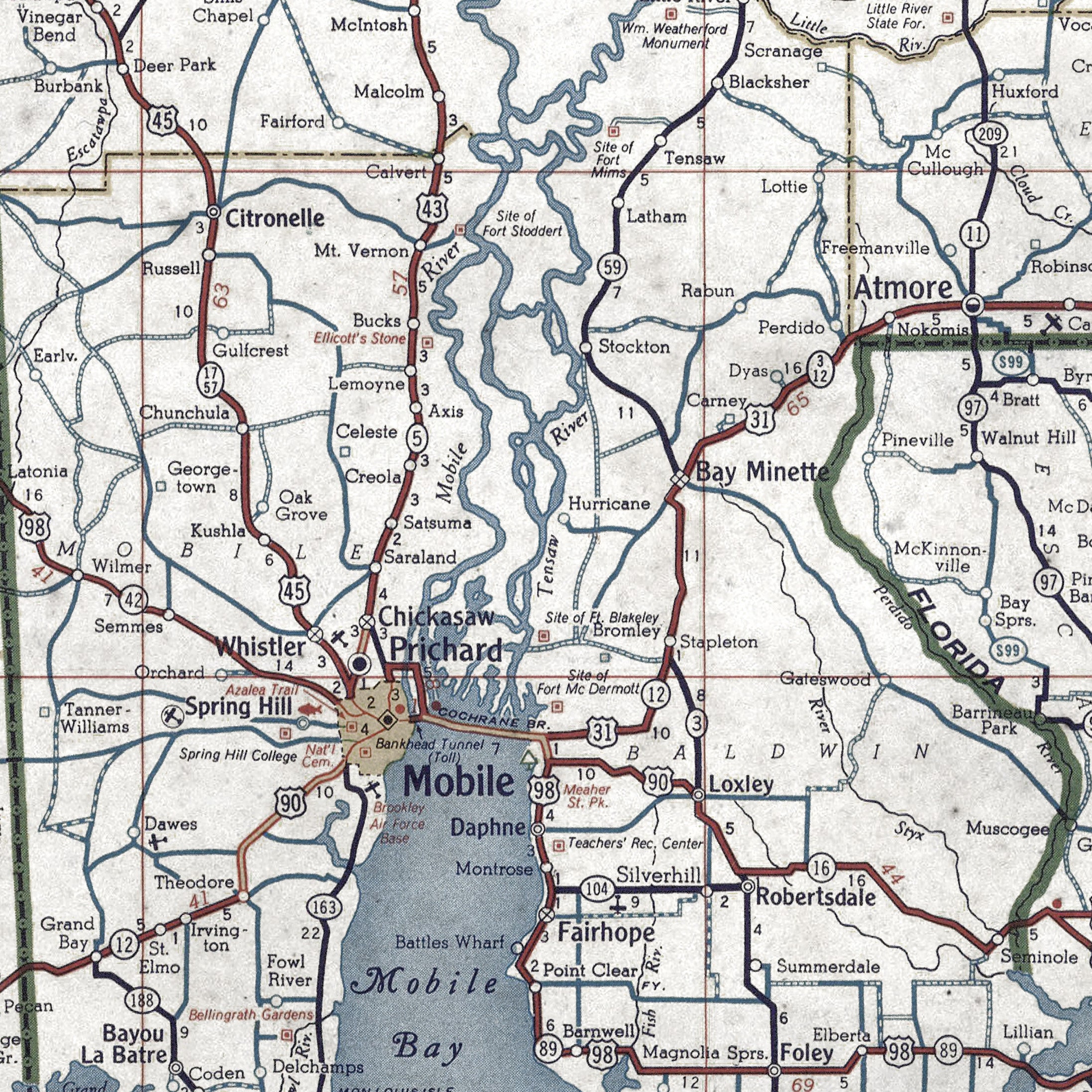 Alabama Map Vintage Map of Alabama Road Map Vintage Wall | Etsy