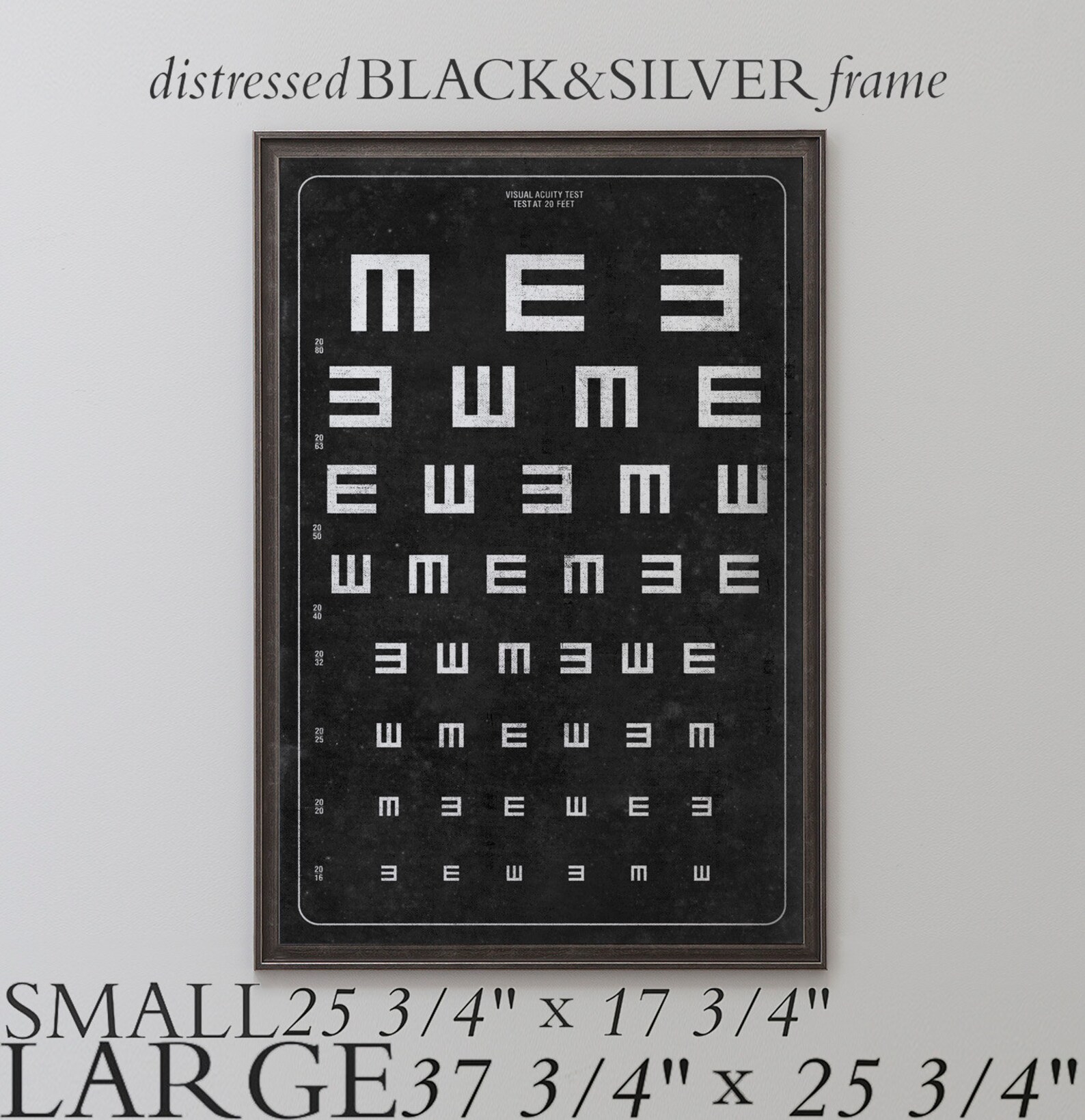 Vision Chart Tumbling e Vision Chart 20th - Etsy