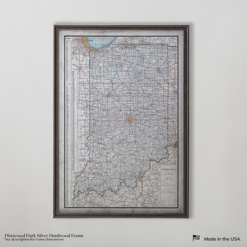 Vintage Road Maps - Etsy