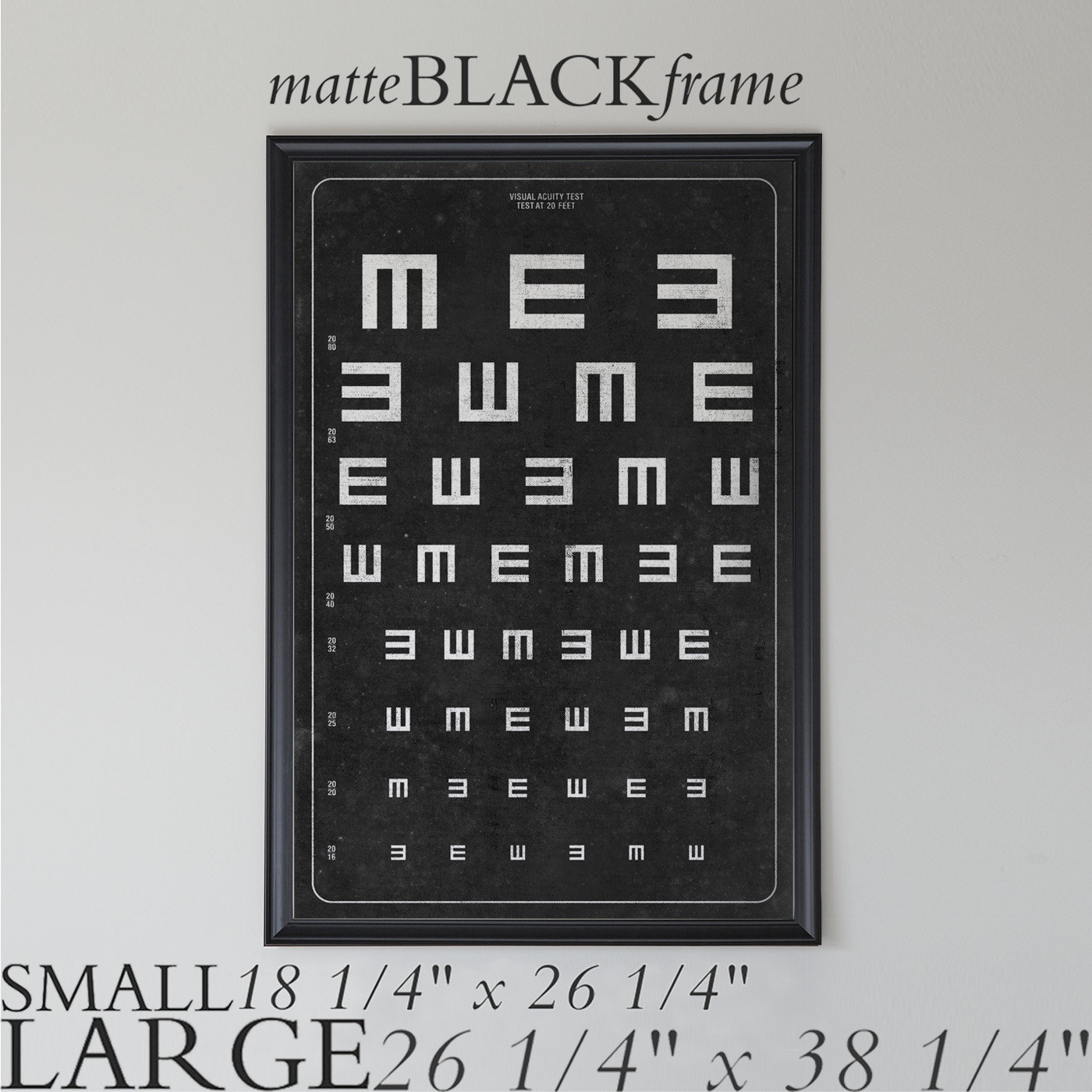 Vision Chart Tumbling e Vision Chart 20th | Etsy