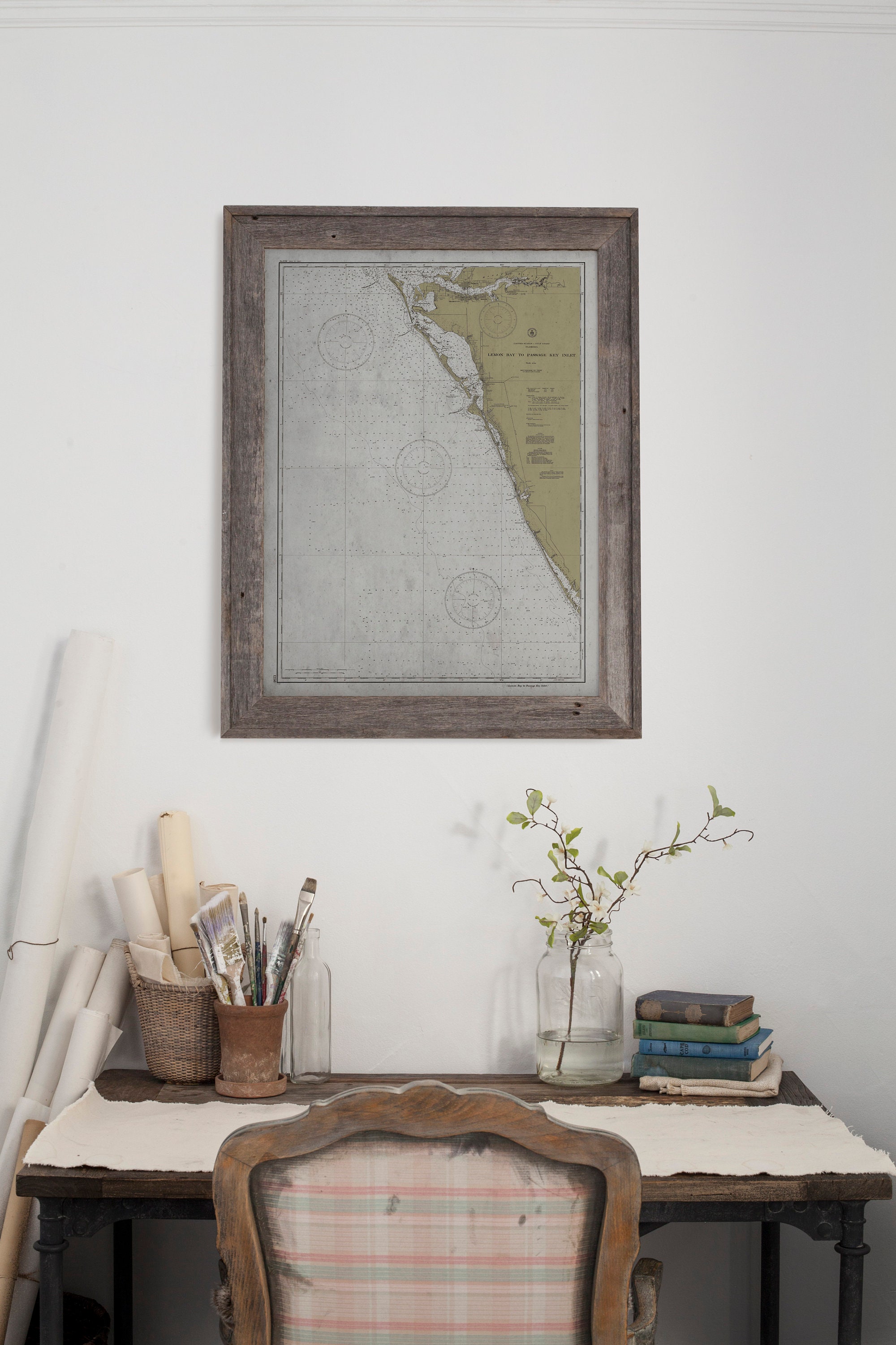 Lemon Bay to Passage Key Inlet Map Nautical Map of Miami | Etsy