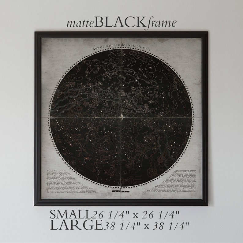 Star Map German Constellation Chart Konstellationen Des - Etsy