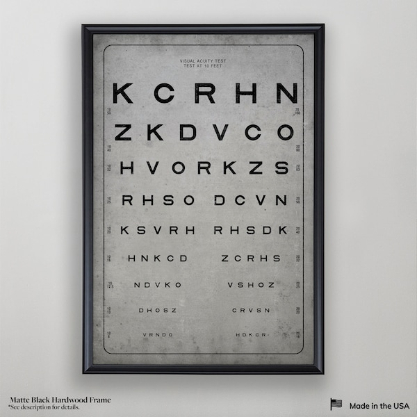 Vintage Eye Chart - Etsy
