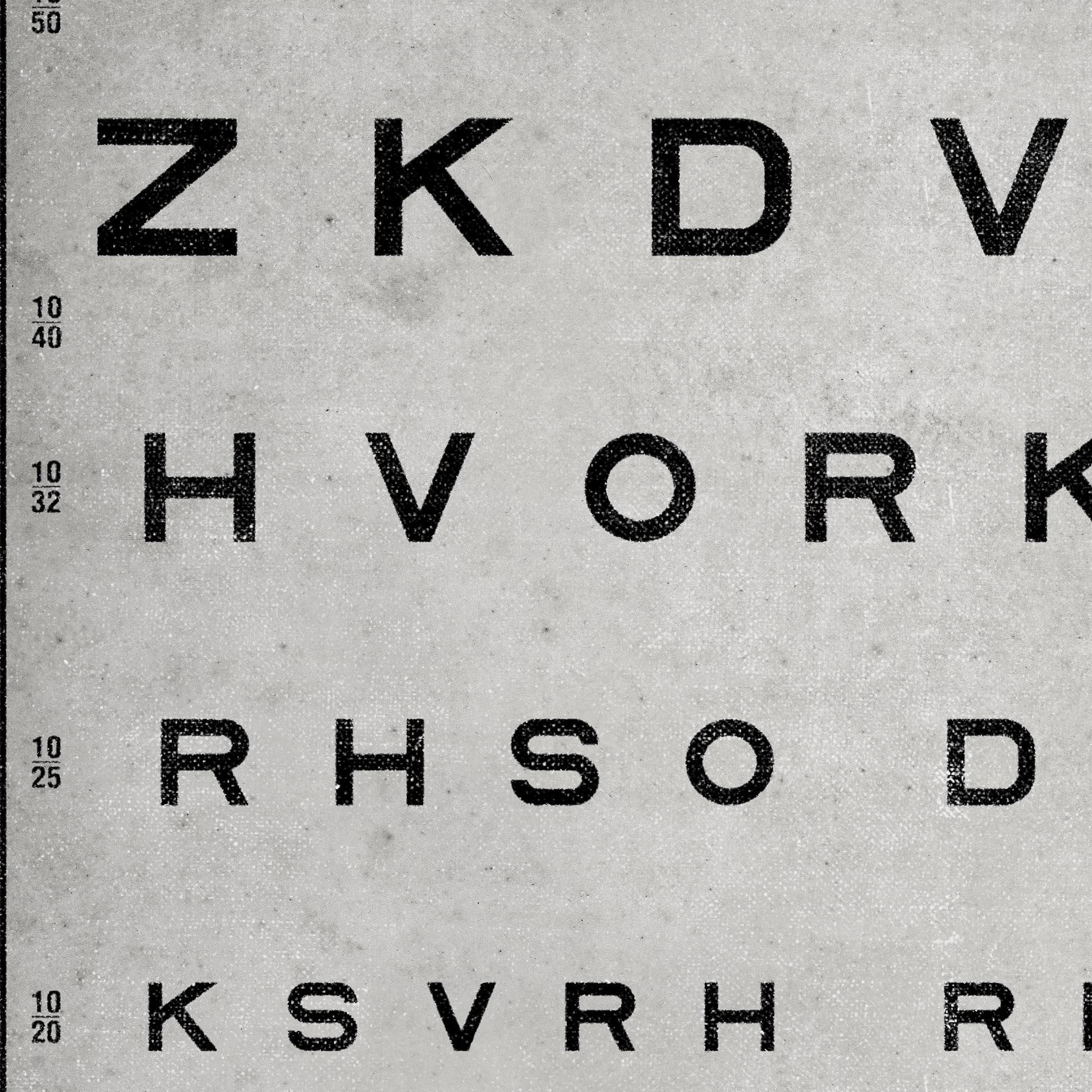 Vision Chart Sloan Vision Chart 20th Century | Etsy