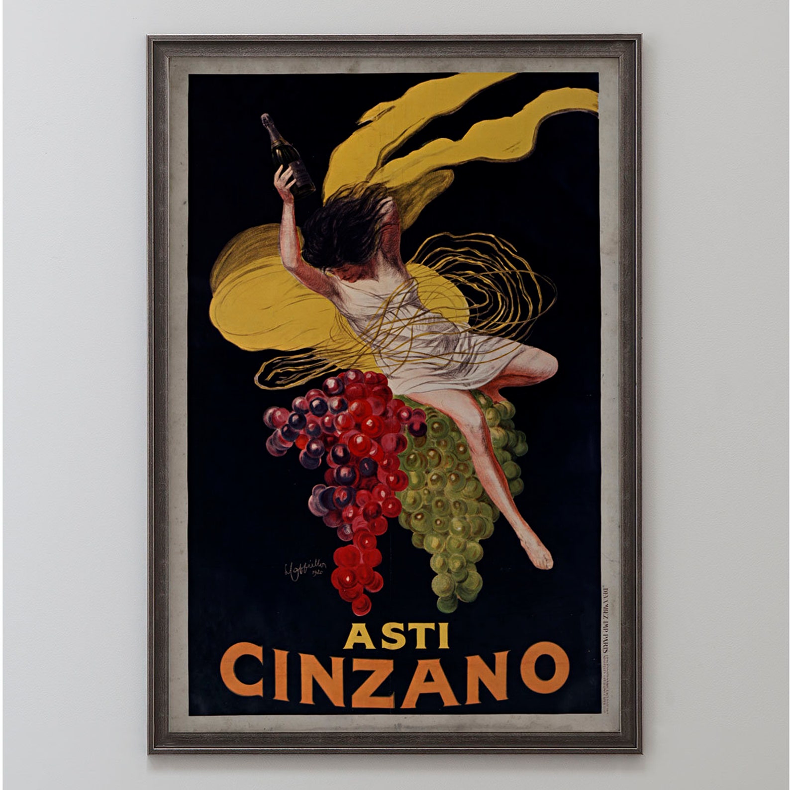 Asti Cinzano Vintage Poster Art Wall Art Home Decor Frame - Etsy