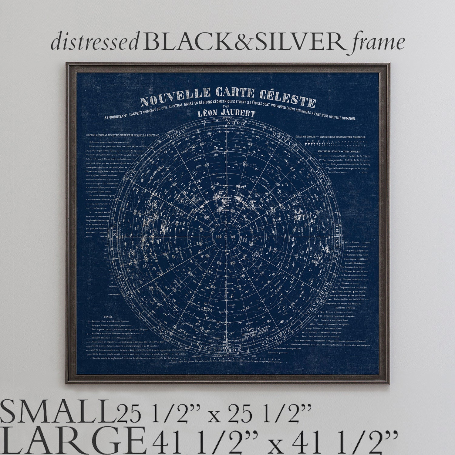 French Star Map Nouvelle Carte Céleste | Etsy