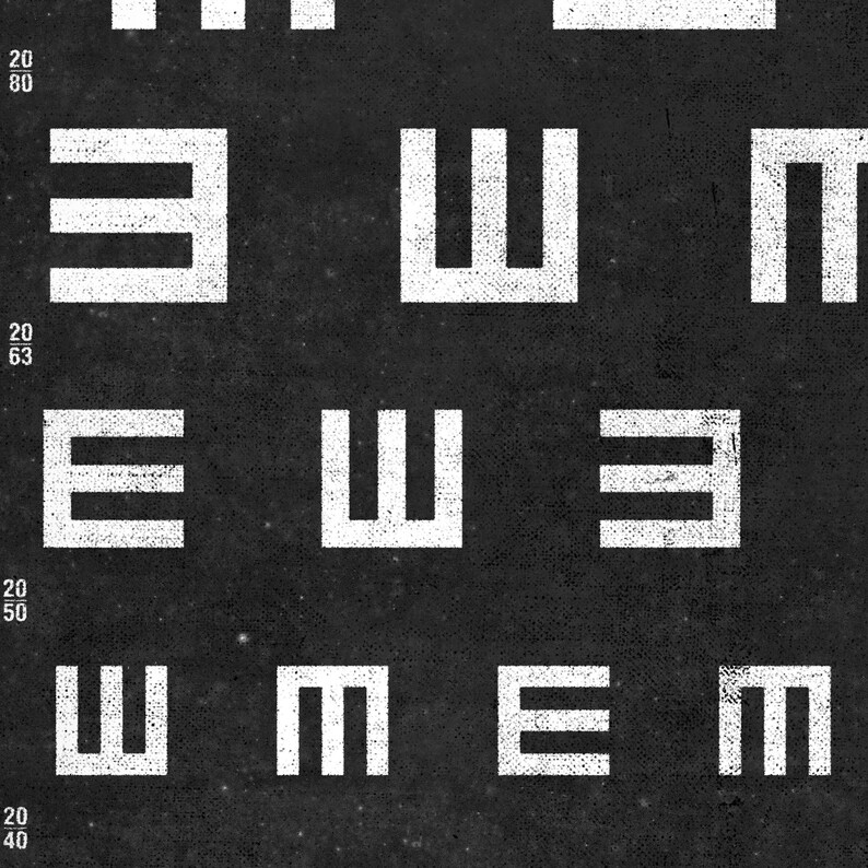 Vision Chart Tumbling e Vision Chart 20th - Etsy