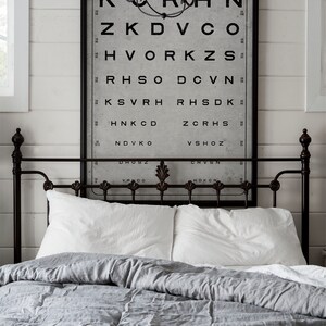 Vision Chart Sloan Vision Chart 20th Century Vintage Wall Decor - Etsy