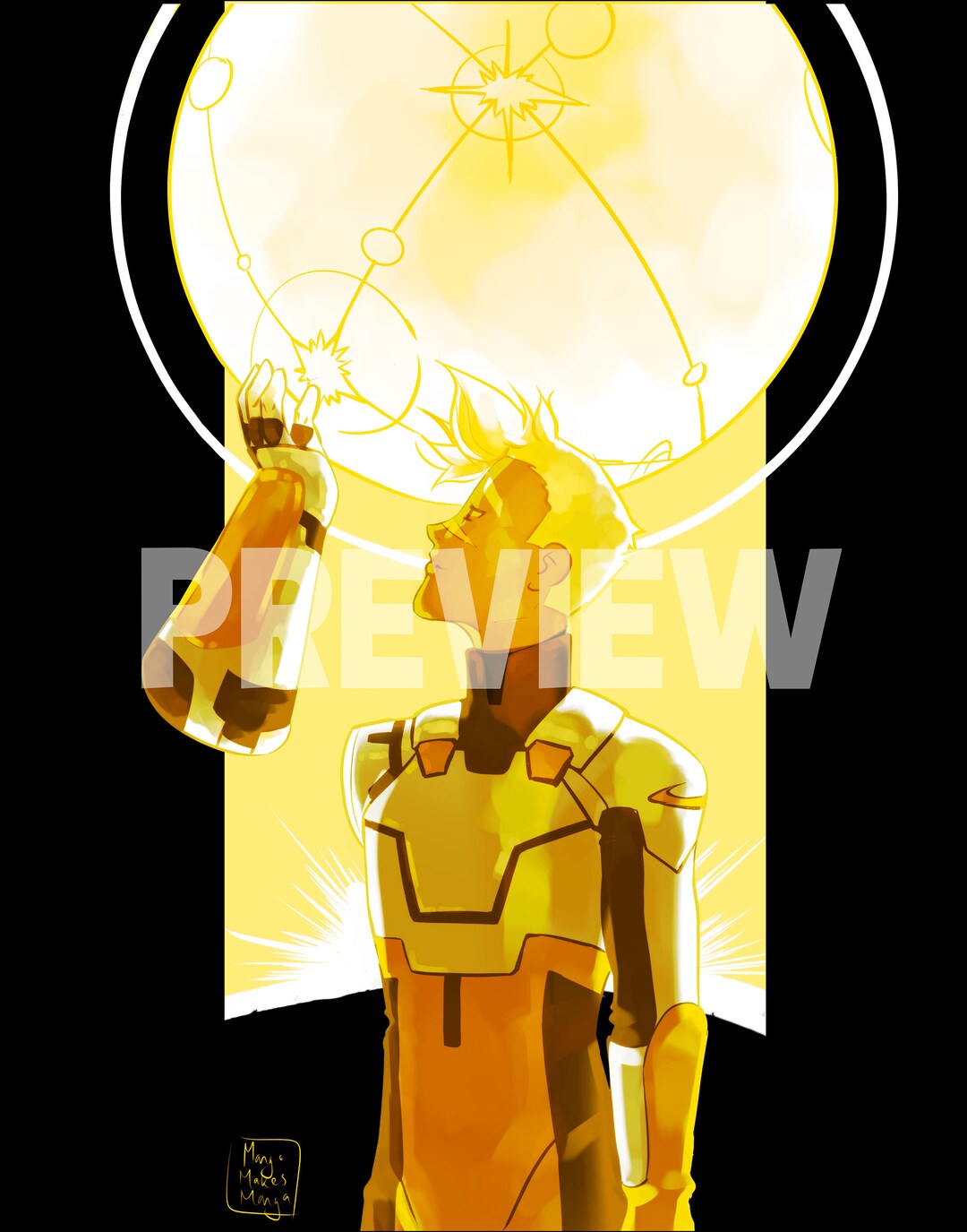Shiro Atlas Art Print - Black Paladin Takashi Shirogane Art Poster - Etsy