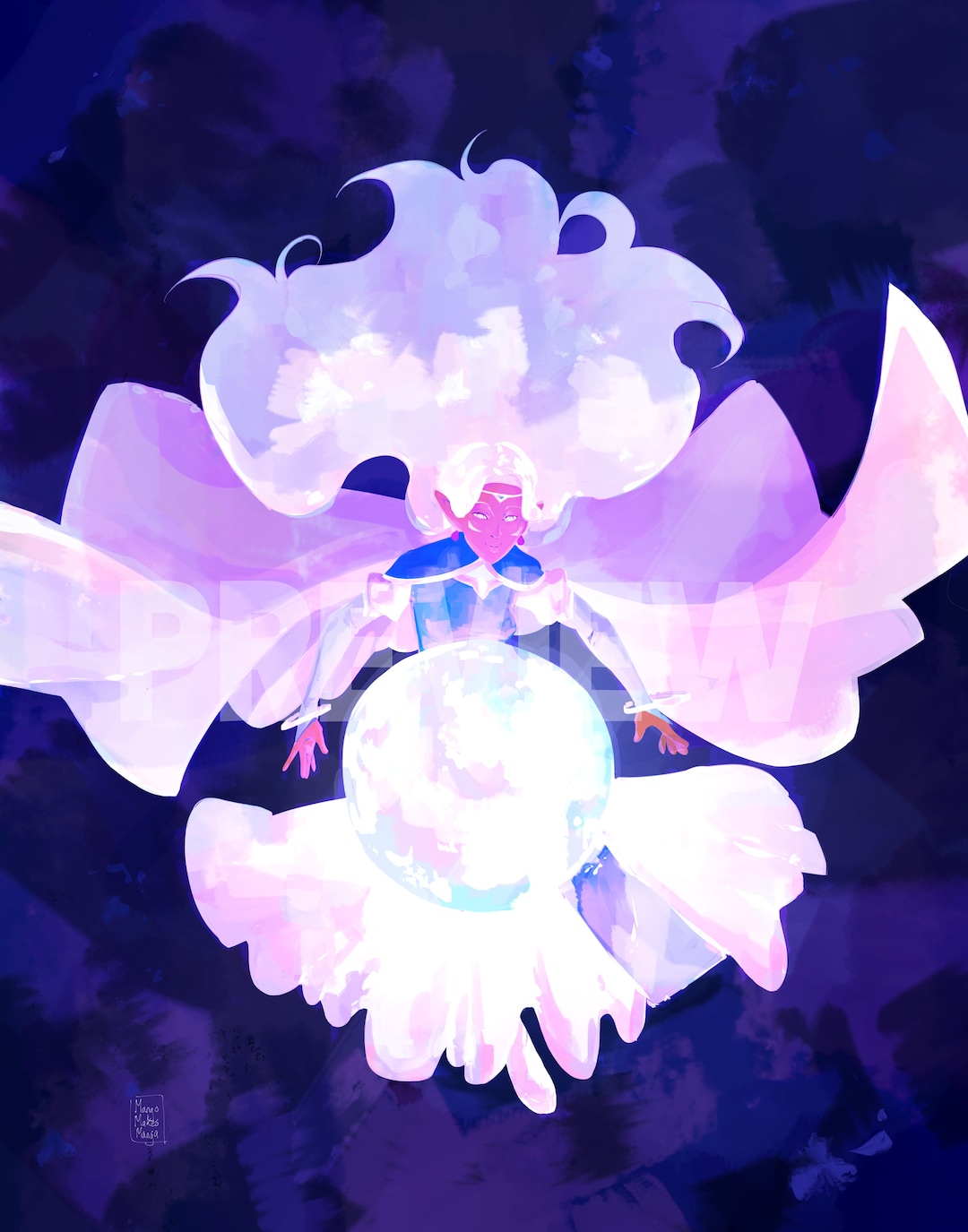 Princess Allura Art Print - Pink Blue Paladin Princess of Altea Art ...