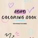 ADHD Coloring Book for Hyperactive Minds - Etsy