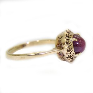 Vintage Star Ruby 14k Yellow Gold Ring Size K 1/2 ~ 5 1/2 - Etsy