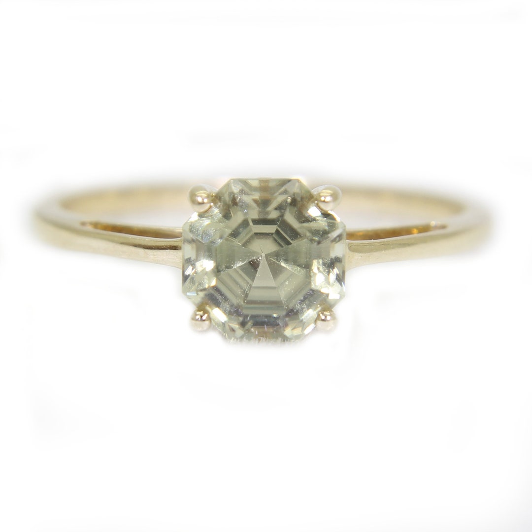 Stunning Octagon Csarite 9ct Yellow Gold Ring Size P 1/2 ~ 8 - Etsy