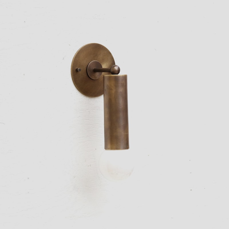 Brass Wall Sconce E - Etsy