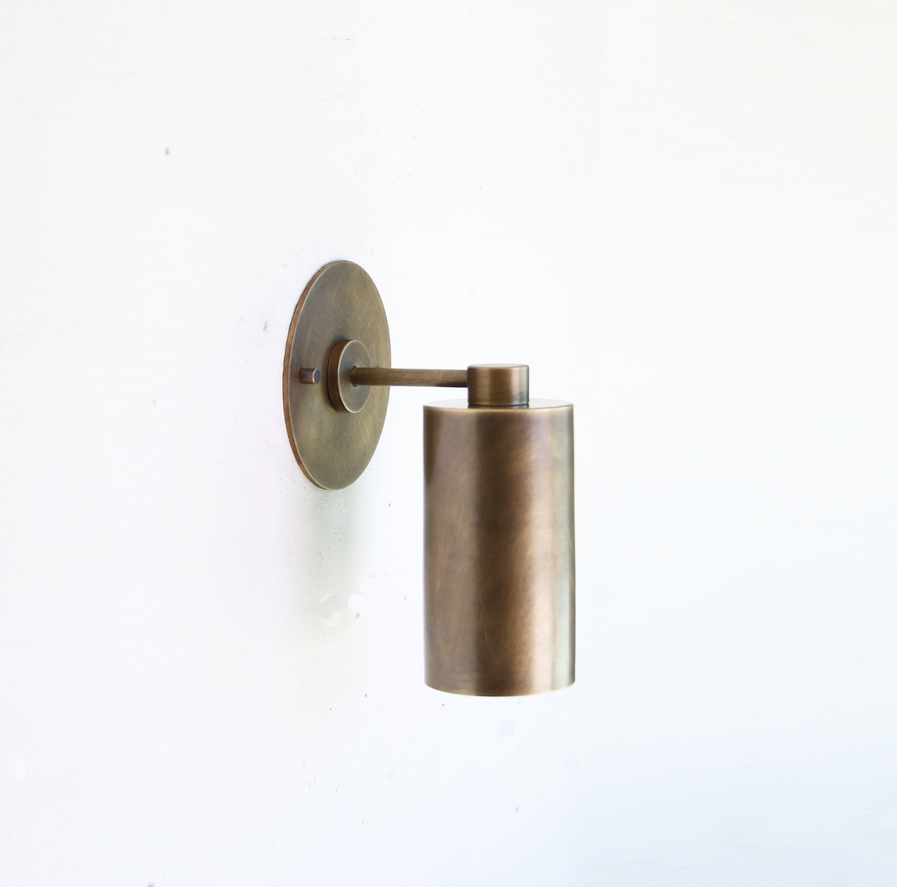 Brass Wall Sconce Light Modern Brass Light Mid Century Brass - Etsy
