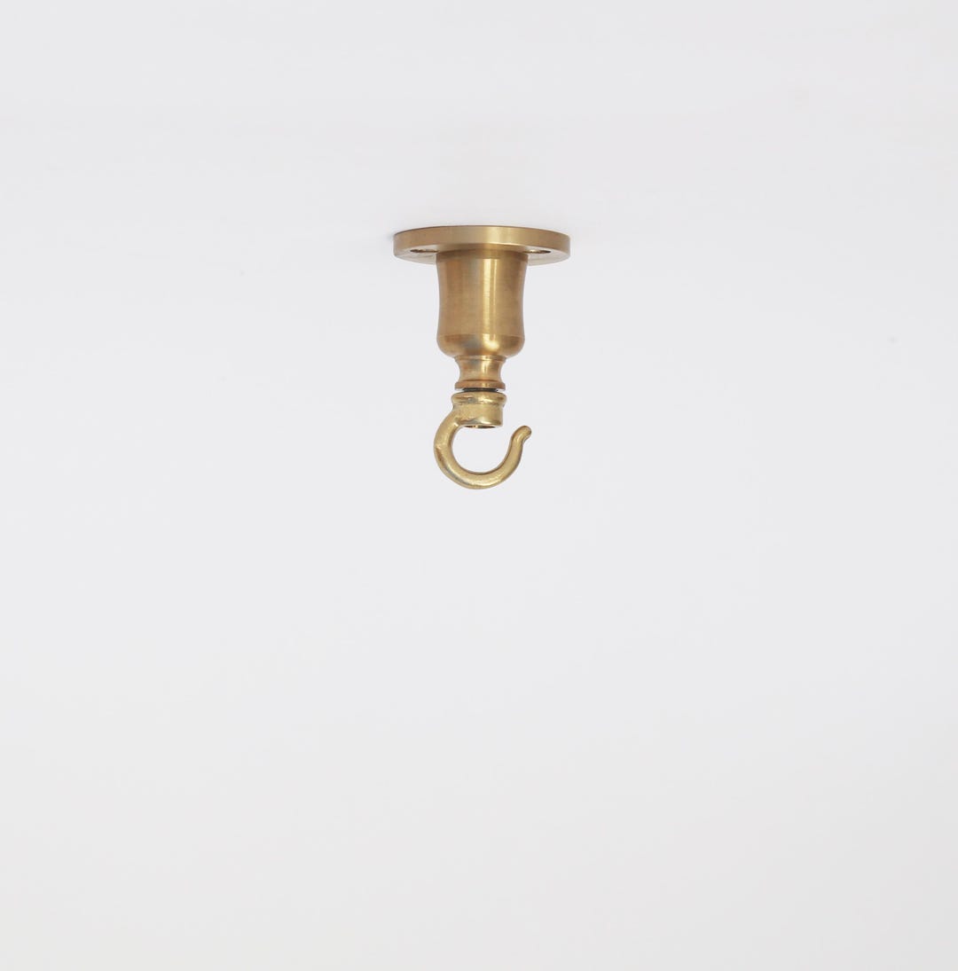 Brass Pendant Lighting Hook, Industrial Style Ceiling Lamp Hooks ...