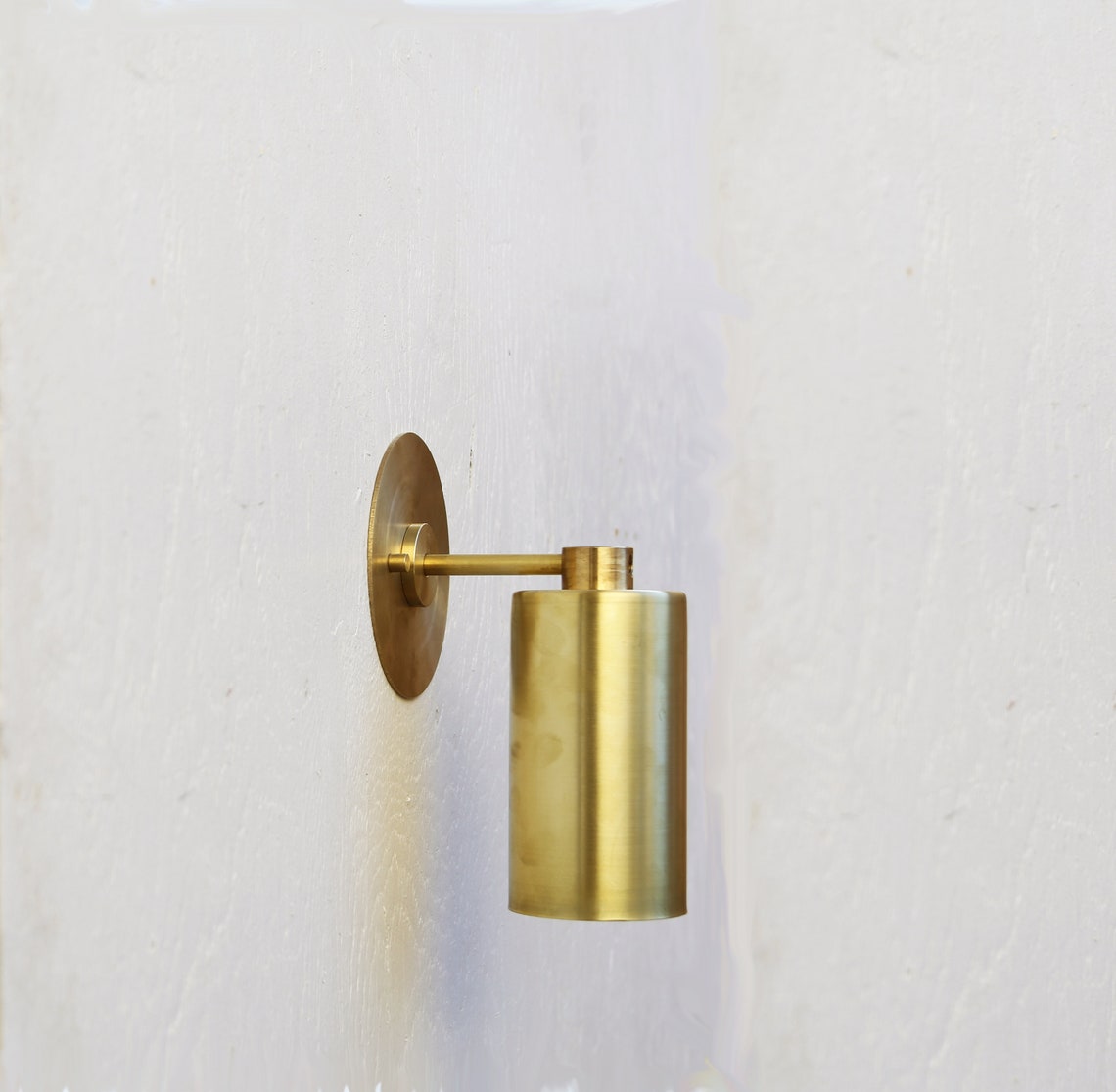 Brass Wall Sconce Light Modern Brass Light Mid Century Brass - Etsy