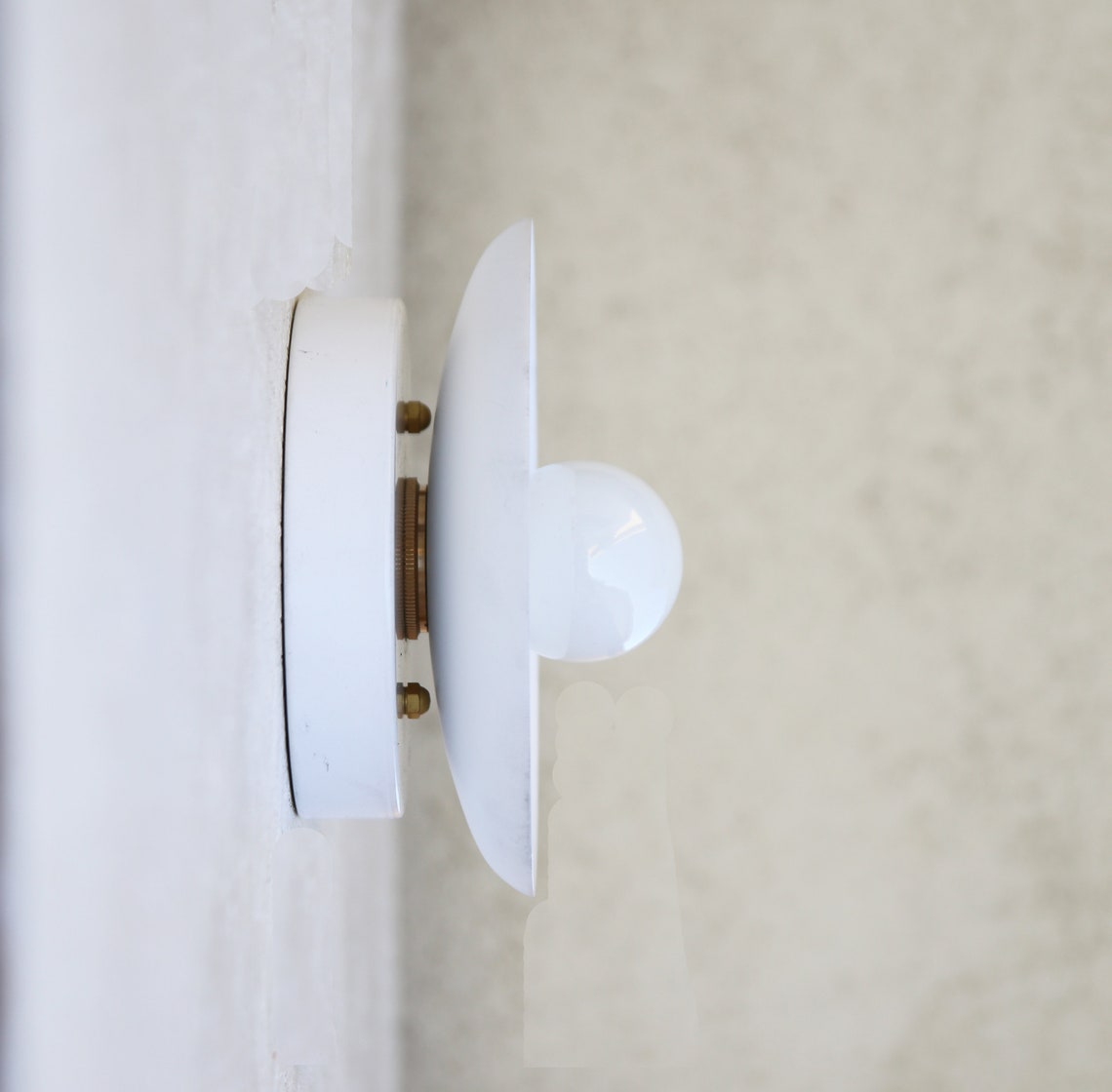 White Wall Sconce/ceiling Flush Mount Light Wall - Etsy