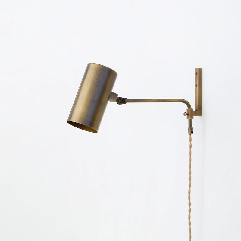 Linen Sconce Plug In - Etsy