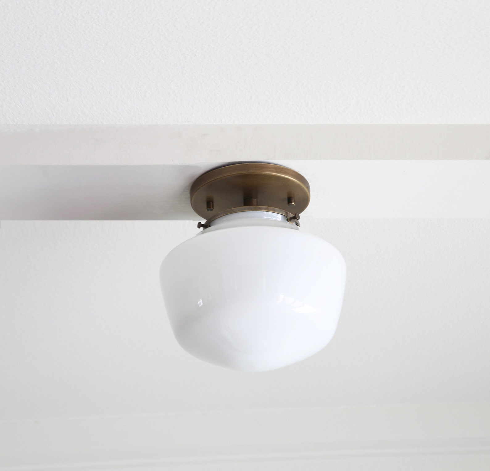 Flush Mount Ceiling Light Fixture - Schoolhouse Ceiling Light, UL ...