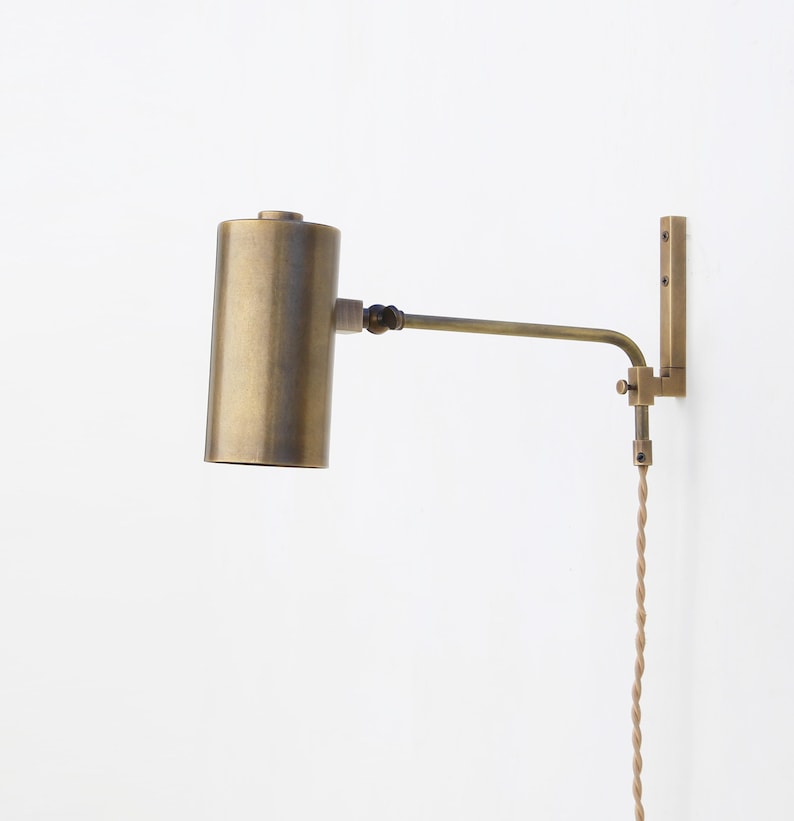 Adjustable Plug-in Wall Sconce Light, Minimalist Plug-in Wall Sconce ...