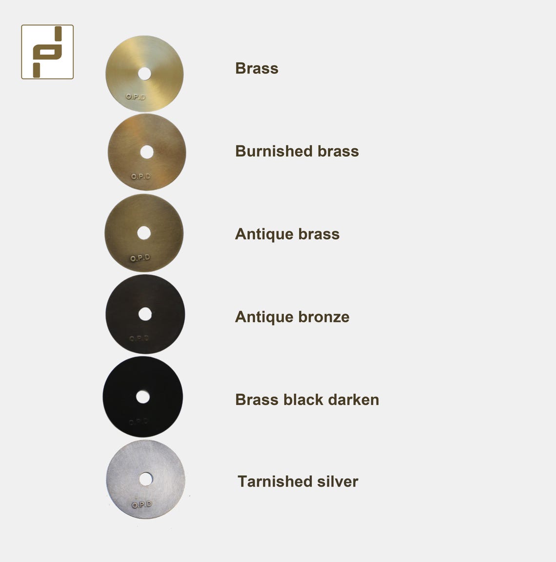 Brass Finish Samples No.0032 - Etsy