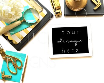 Styled Stock Photography Styled Desktop Pink and Gold - Etsy