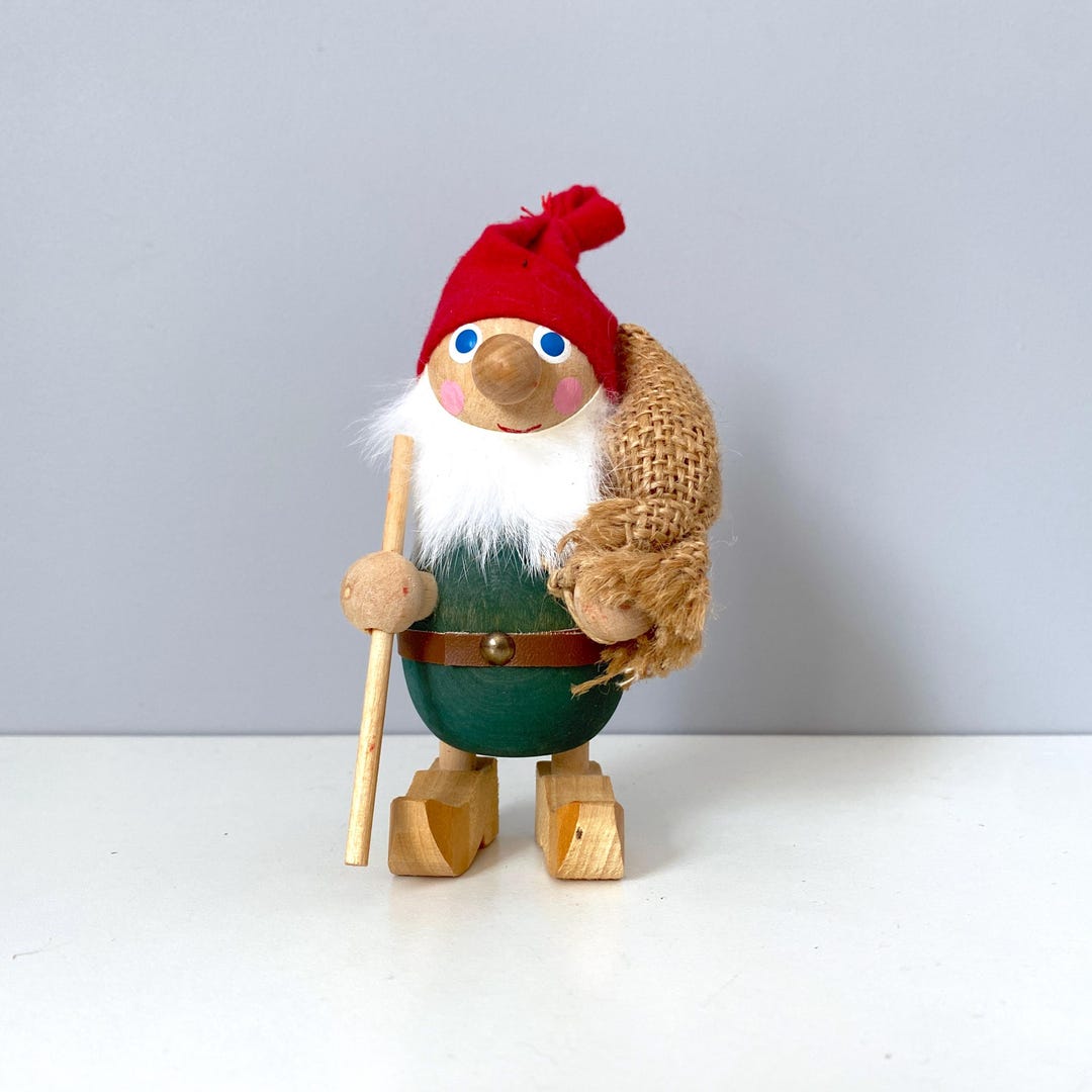 Vintage Tomte Made in Sweden Wearing Wooden Clogs - Etsy