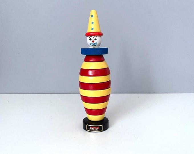 Brio Stacking Clown 1970s, Made in Sweden Hand-painted Face - Etsy