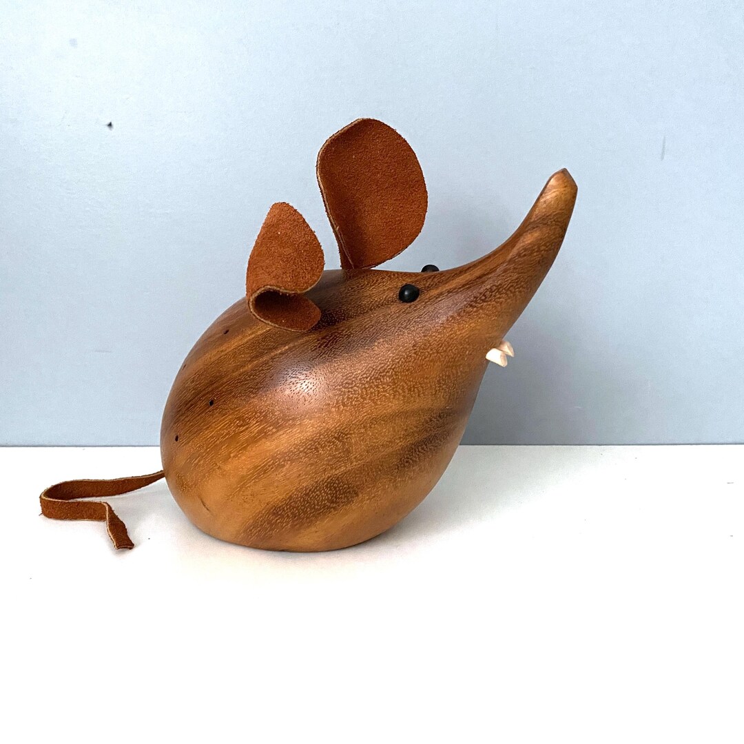Large Danish Modern Style Mouse of Teak-like Monkeypod, Like H+F Mouse ...
