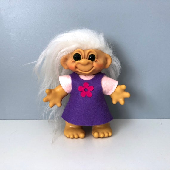 Vintage 7 Dam Troll Doll Bank Cute Outfit Very Clean - Etsy