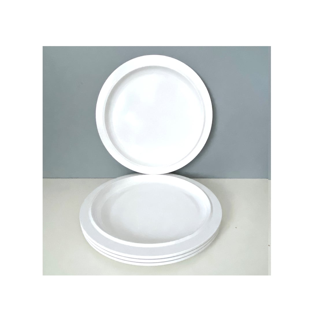 Mepal White Melamine Plates P250 Designed by Koen De Winter, Made in ...