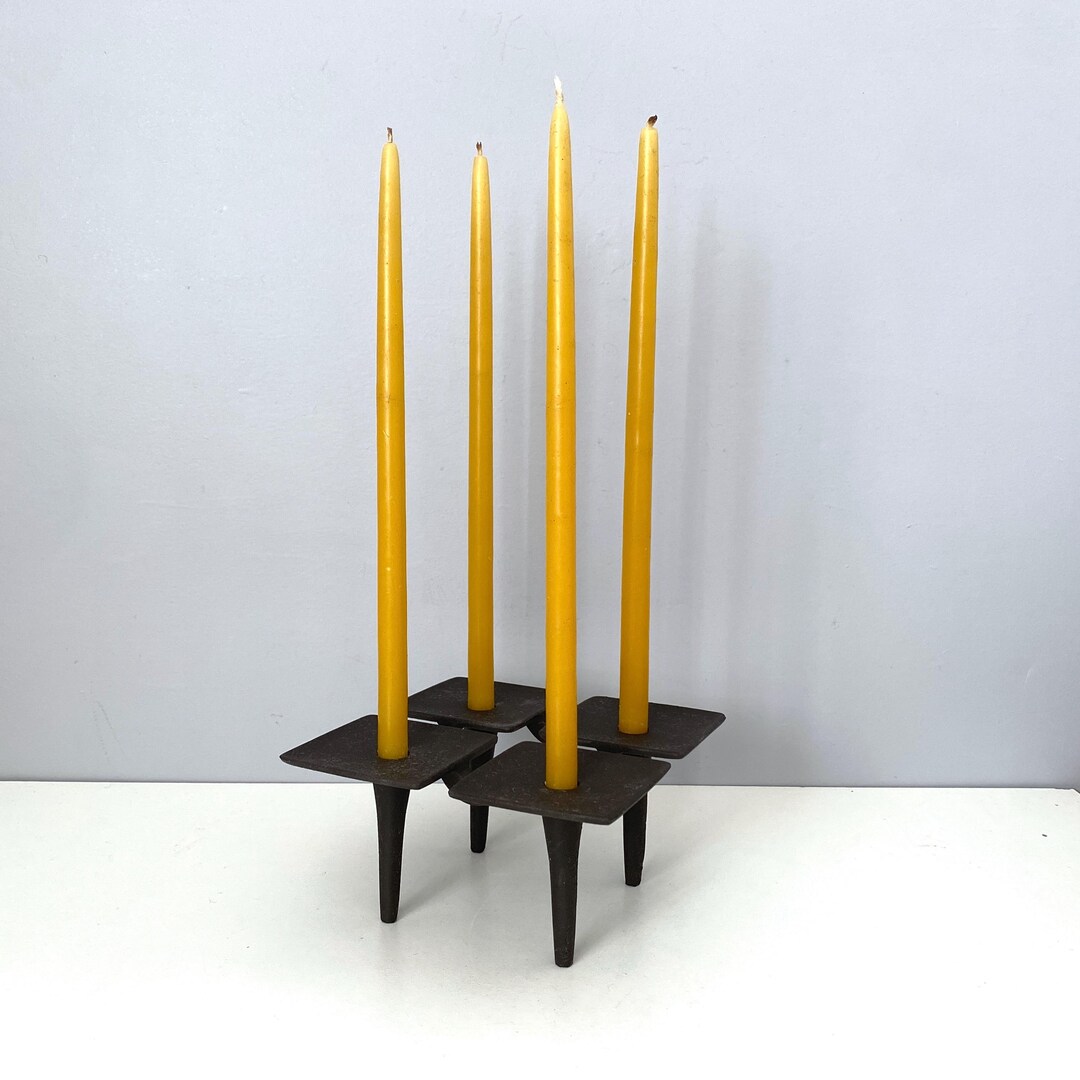 Dansk Vintage Cast Iron 4-square Candleholder Quistgaard Denmark - Etsy